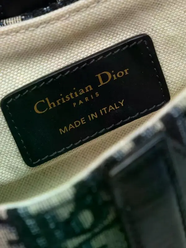 Dior 2020 Mini Oblique Canvas Saddle Bag - Blue