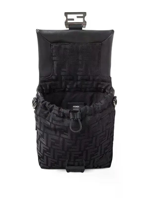 Fendi Flux Buckle Ff-motif Shoulder Bag