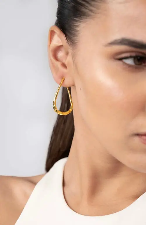 NAVEDA Raya Hoop Earrings - Gold