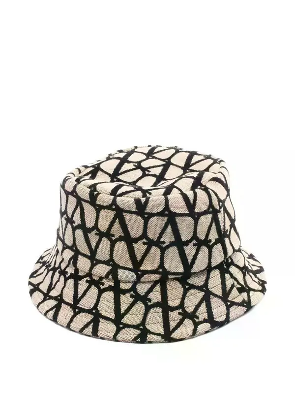 Valentino Garavani Monogram Bucket Hat - Neutrals