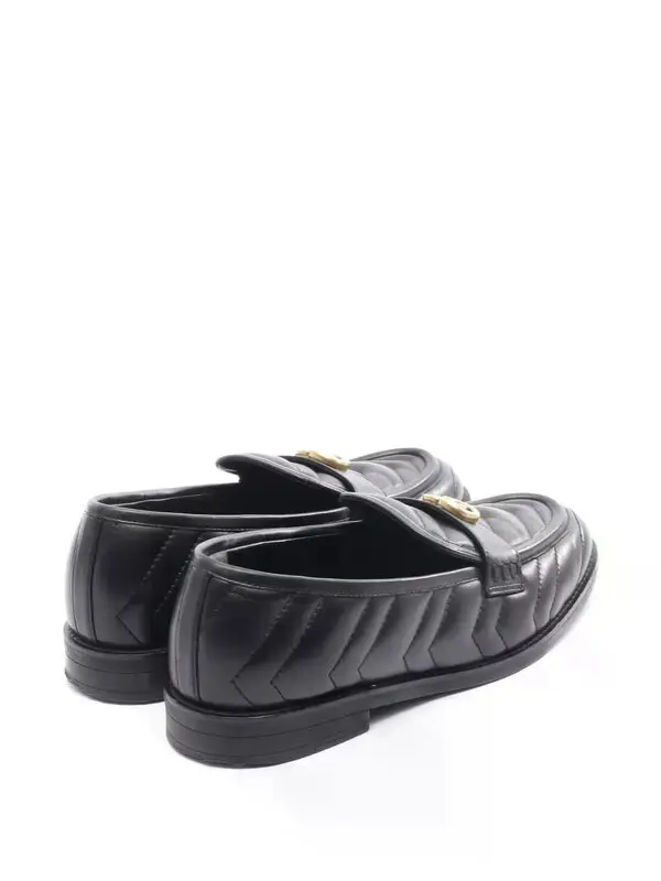 Gucci 2010s Gg Marmont Leather Loafers