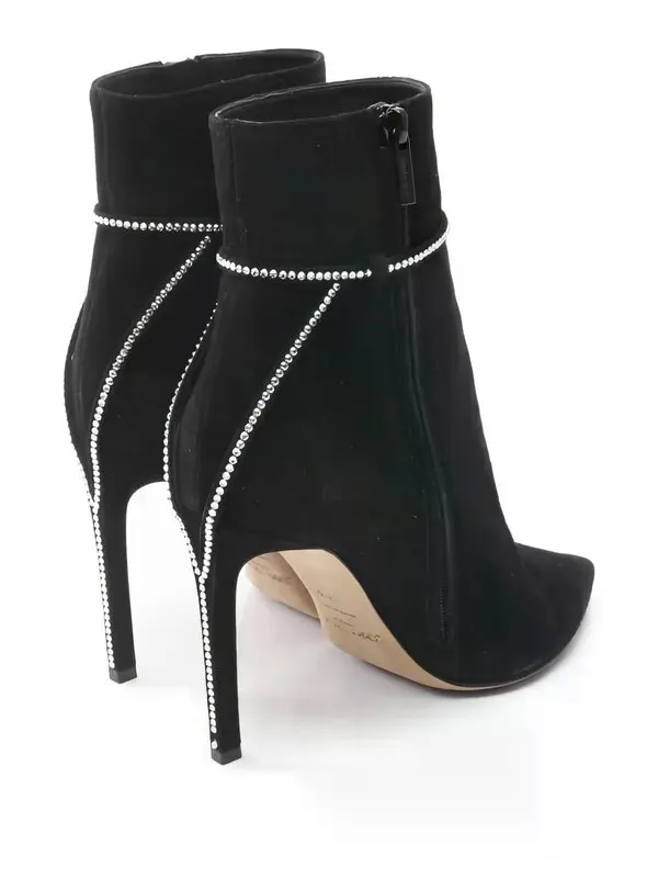 JIMMY CHOO 2000s Rhinestone Suede Boots
