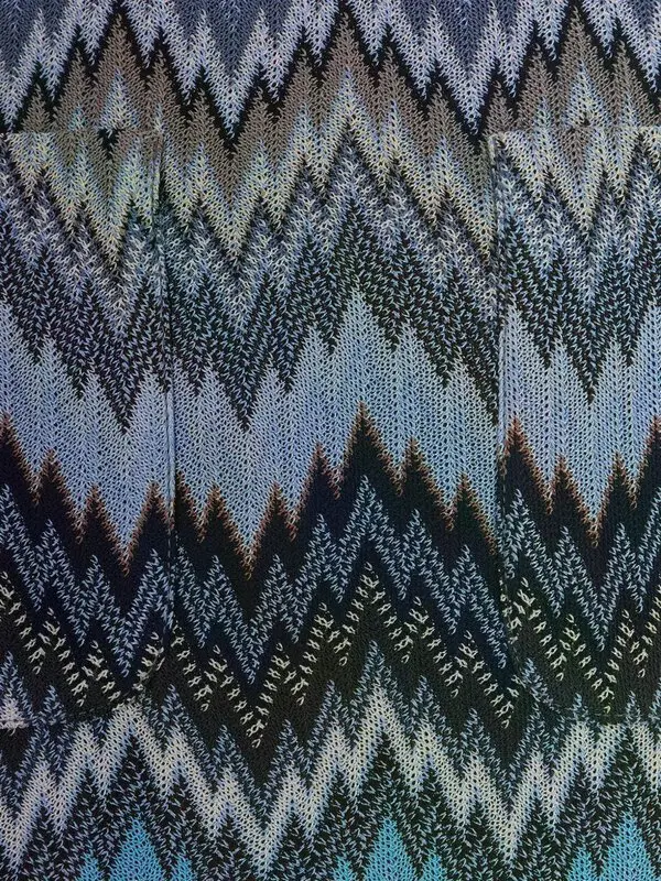 Missoni Chevron Mini Skirt - Blue