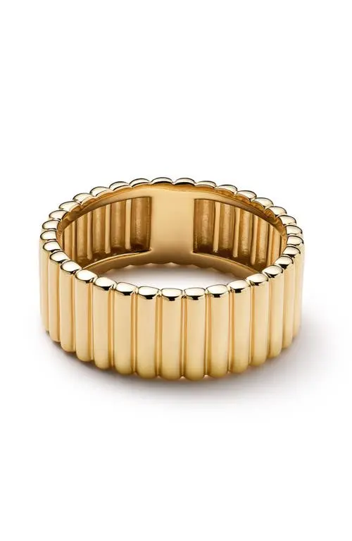 ANA LUISA Solid Galaxy Wide Band Ring