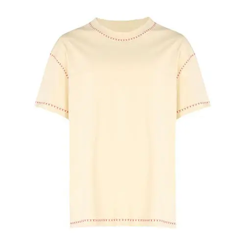 PCFG Pure Cotton Free Heaven Crochet T-shirt - Beige