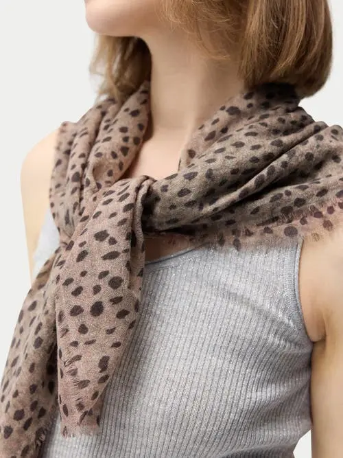 Gobi Cashmere Rope Knot Printed Cashmere Shawl