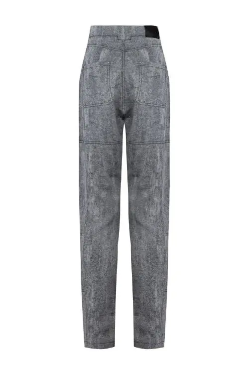 PCFG Free Heaven Linen Suit Pant - Grey