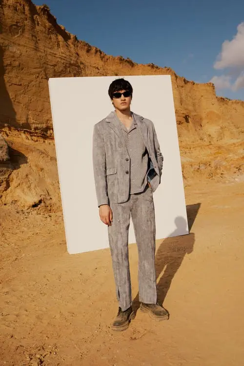 PCFG Free Heaven Linen Suit Pant - Grey