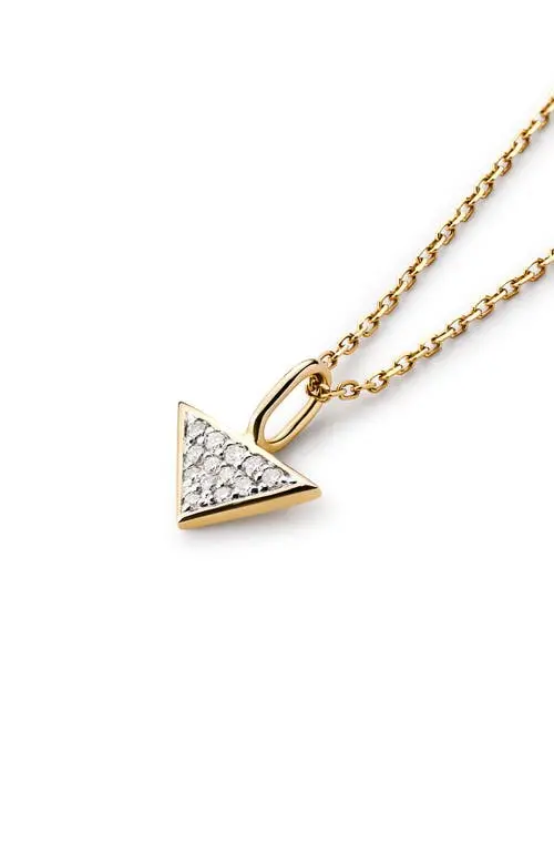 ANA LUISA Solid Yellow Diamond Trillion Charm Necklace - Gold