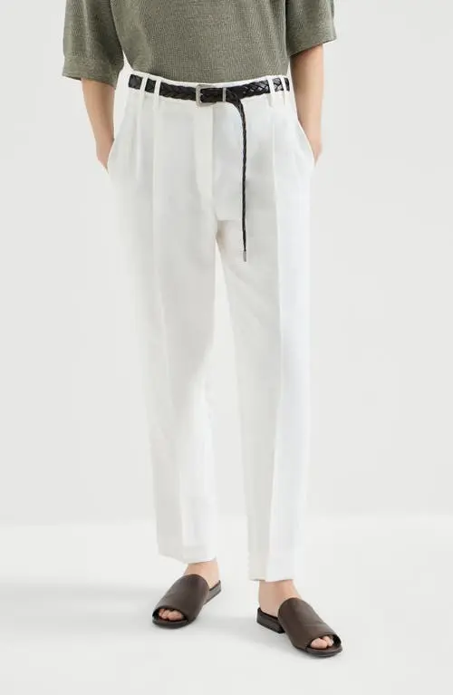 Brunello Cucinelli Slouchy Trousers - White