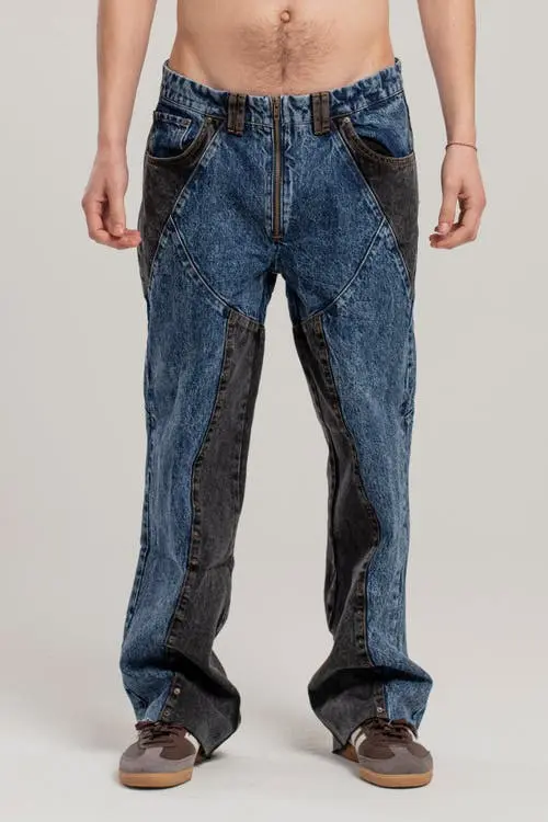 PCFG Free Heaven Two Color Jeans - Blue