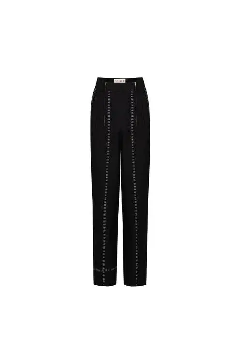 PCFG Striped Two Zipped Pant - Grey
