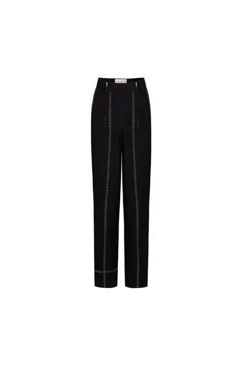 PCFG Daydreamers Striped Zip-detailed Trousers