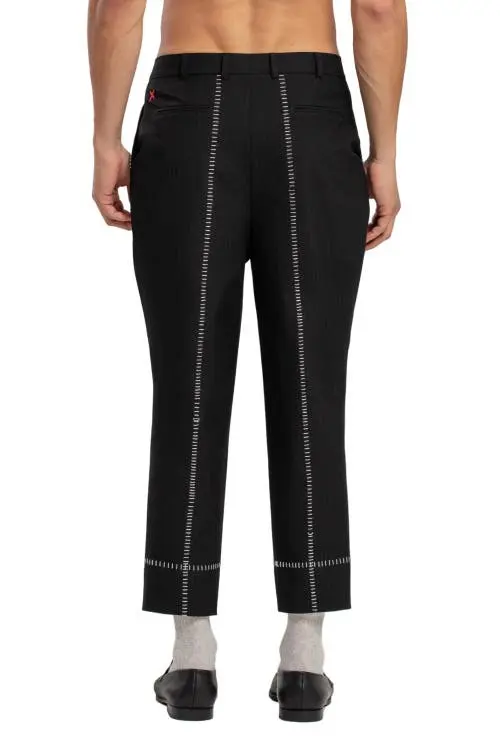 PCFG Daydreamers Striped Zip-detailed Trousers