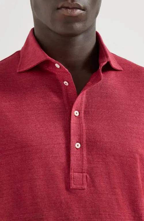 Brunello Cucinelli Jersey Polo Shirt - Cherry