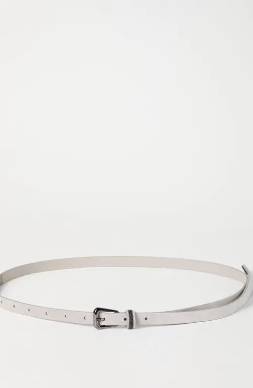 Brunello Cucinelli Suede Belt - Buff