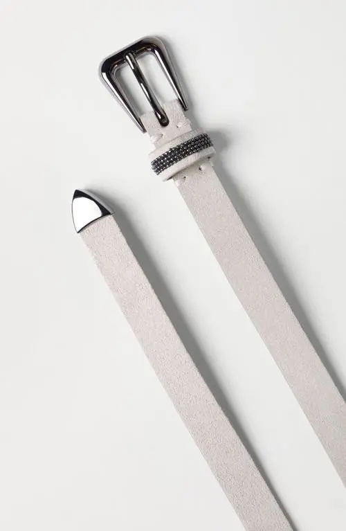 Brunello Cucinelli Suede Belt - Buff