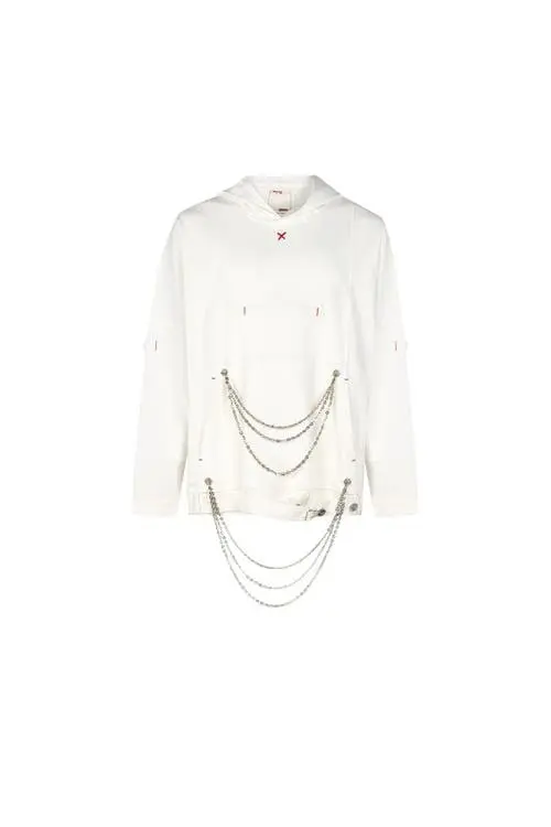 PCFG Free Heaven Chain Hoodie - White
