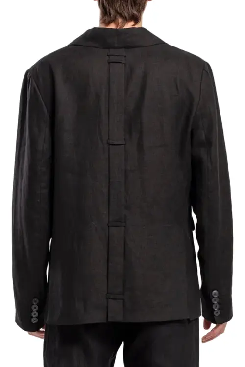 PCFG Pure Linen Free Heaven Linen Suit Blazer - Black