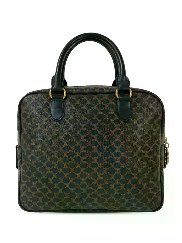 Celine 1996 Macadam Coated Canvas Blason Handbag
