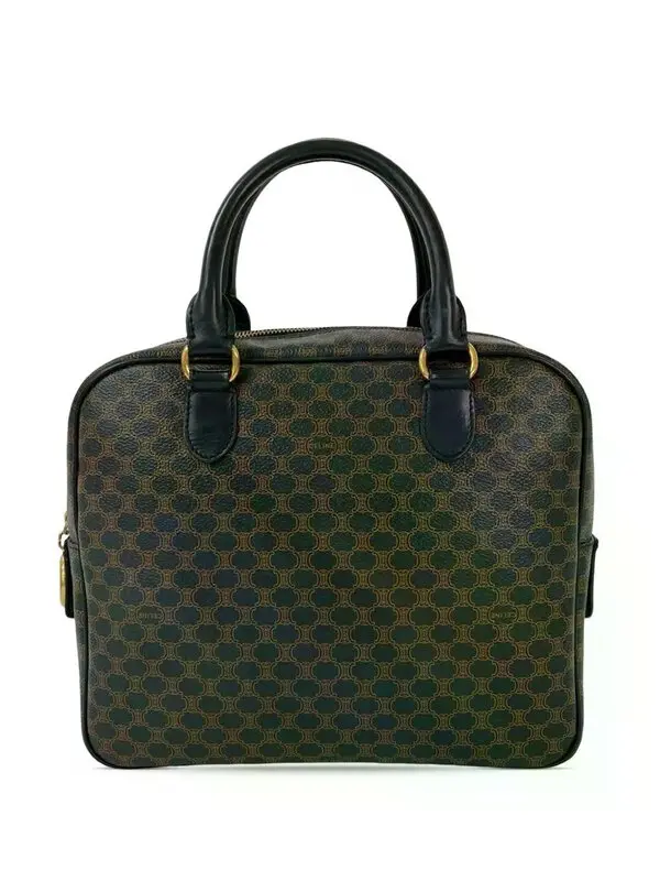 Celine 1996 Macadam Coated Canvas Blason Handbag