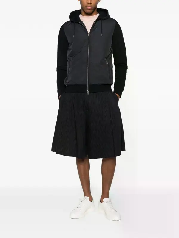 Herno Hooded Zip Jacket - Black
