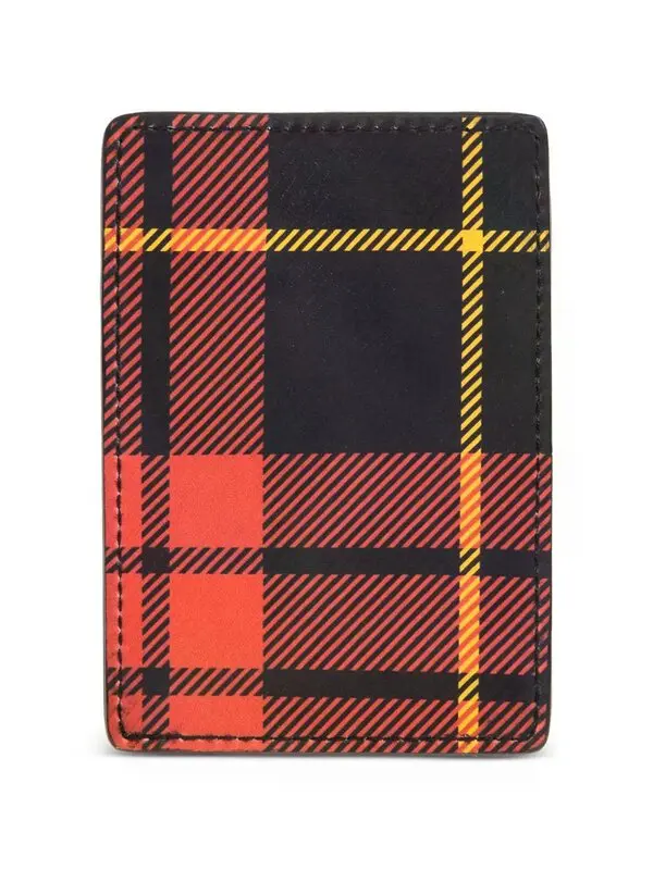 Alexander McQueen Tartan-pattern Magnetic Cardholder