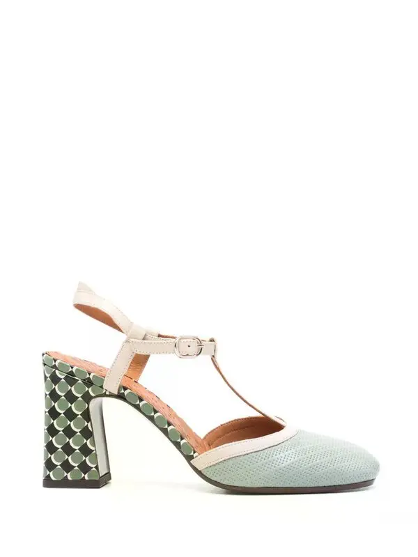 Chie Mihara Mahedi T-strap Block-heel Sandals - Green