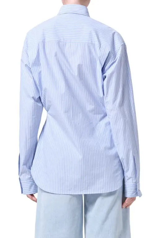 AGOLDE Cinch Stripe Button-up Shirt