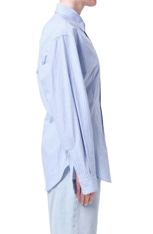 AGOLDE Cinch Stripe Button-up Shirt