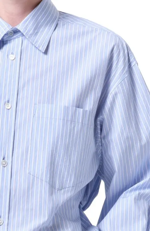AGOLDE Cinch Stripe Button-up Shirt