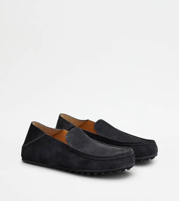TOD'S Suede Slipper Loafers