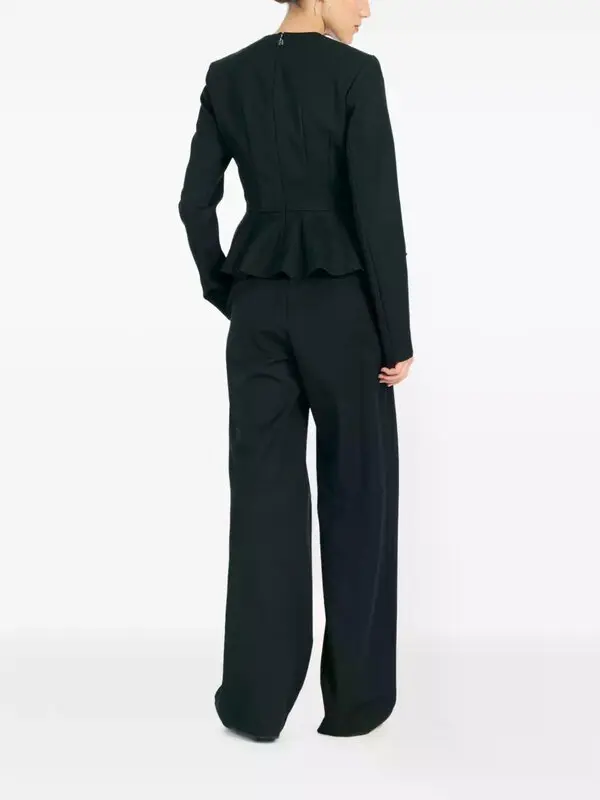 ROTATE BY BIRGER CHRISTENSEN Long-sleeve Peplum Blouse