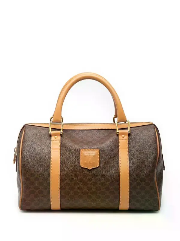 Celine Macadam Coated Canvas Boston Bag