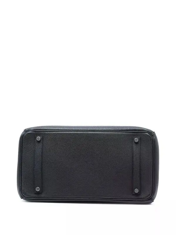Hermès 2008 Togo Birkin Retourne 35 Handbag - Black