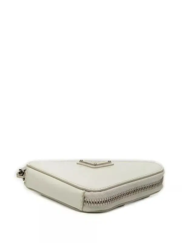 Prada 2013-2025 Mini Brushed Leather Triangle Pouch