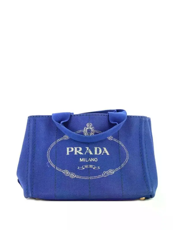 Prada Canapa Canvas Mini Tote Bag