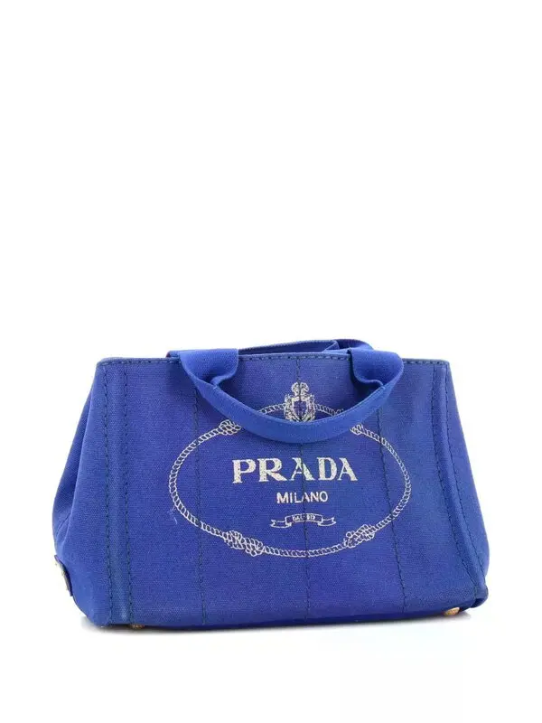 Prada Canapa Canvas Mini Tote Bag