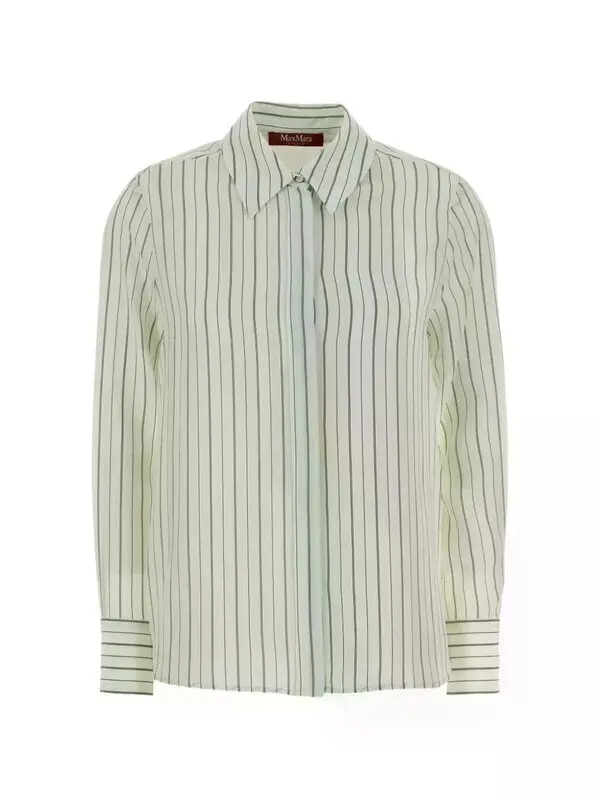 Max Mara Striped Silk Shirt