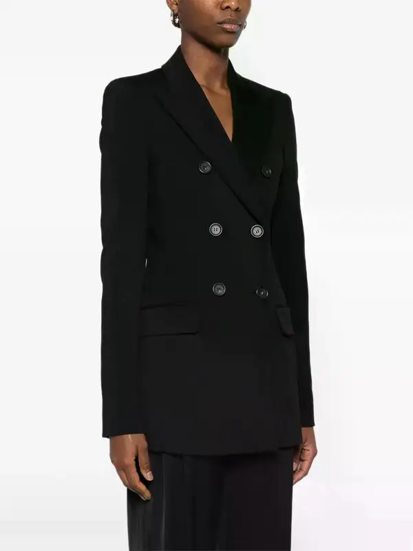 Sportmax Double-breasted Jacket - Black