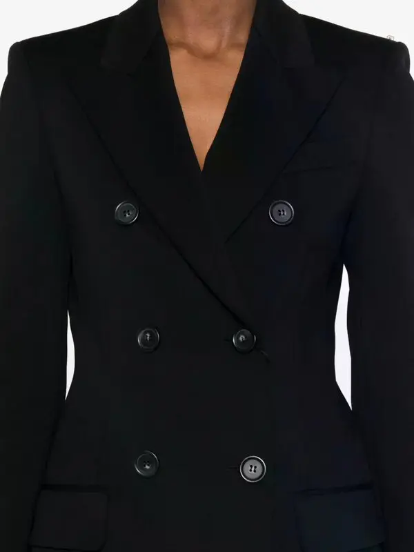 Sportmax Double-breasted Jacket - Black