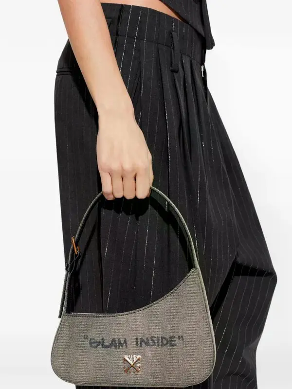 Off-White Jitney Quote Zipped Shoulder Bag