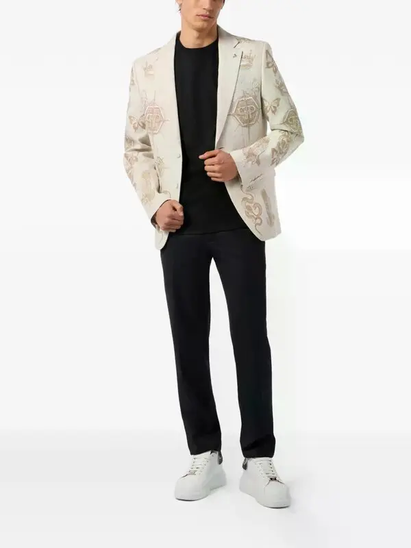 Philipp Plein Single-breasted Buttoned Blazer