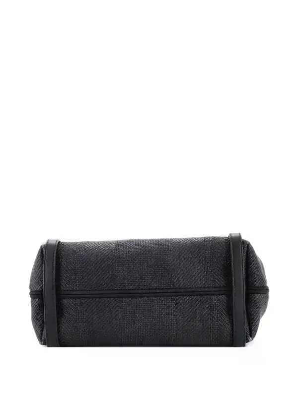 Chloé Carry Raffia Small Tote Bag - Black