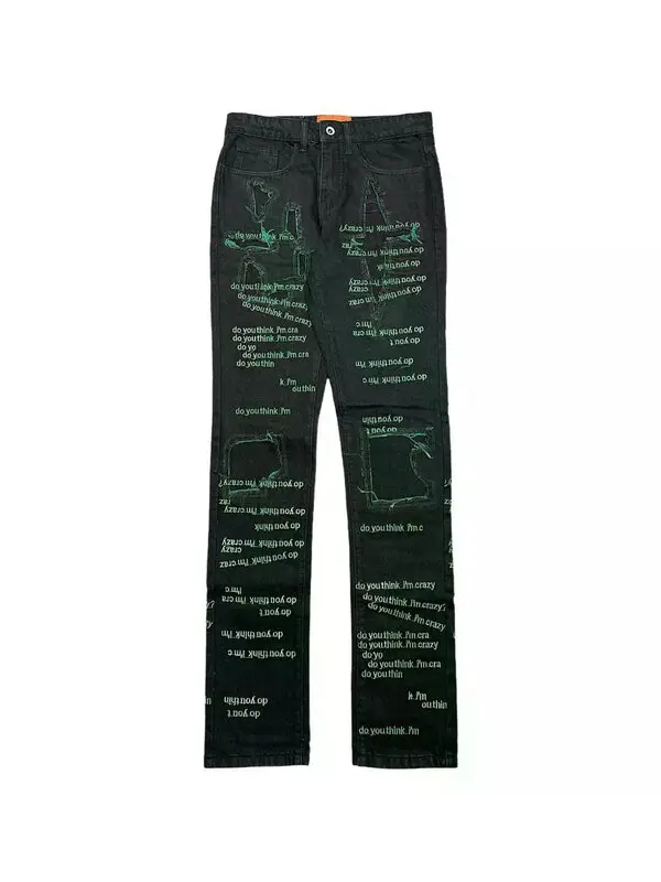 WHO DECIDES WAR BY EV BRAVADO Scripture Bootcut Jeans