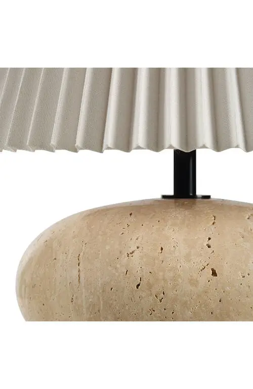 RENWIL Noto Travertine Table Lamp