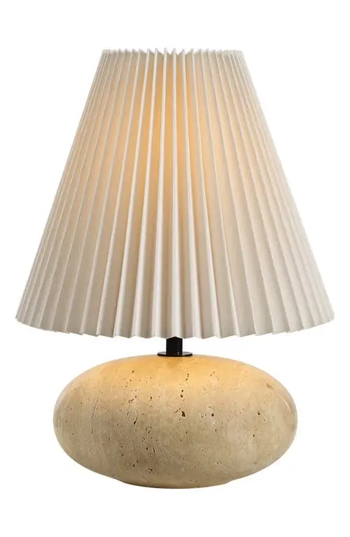 RENWIL Noto Travertine Table Lamp
