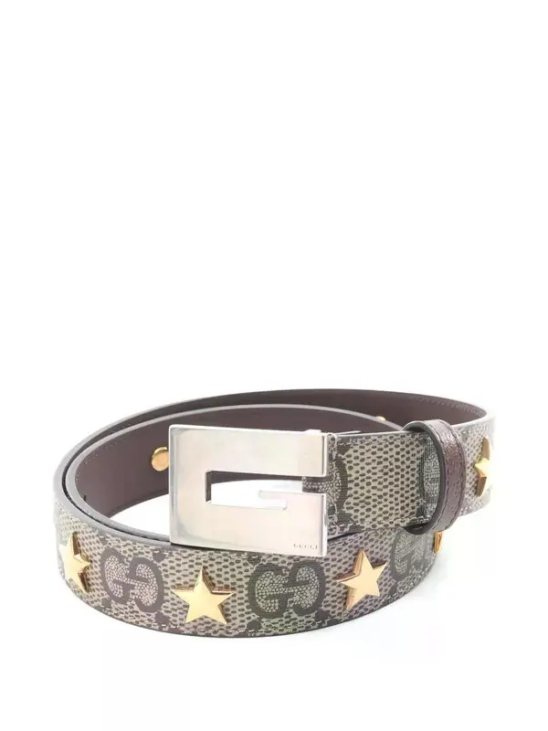 Gucci Star-embellished Belt - Neutrals