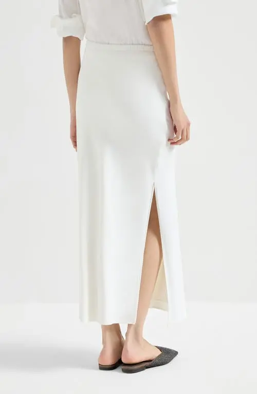 Brunello Cucinelli Fluid Skirt - White