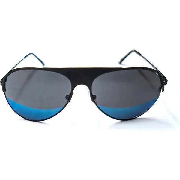 VULIWEAR Polarized Aviator Sunglasses - Blknblu